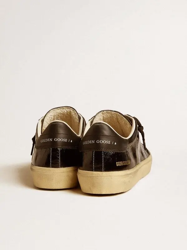 GOLDEN GOOSE Soul Star Patent Leather Sneakers - Black