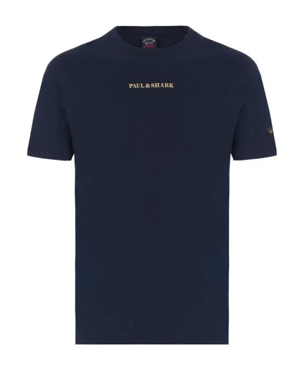 PAUL  SHARK Logo Pattern T-shirt