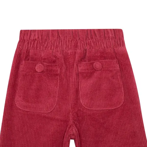 Chloé Corduroy Straight-leg Trousers - Red