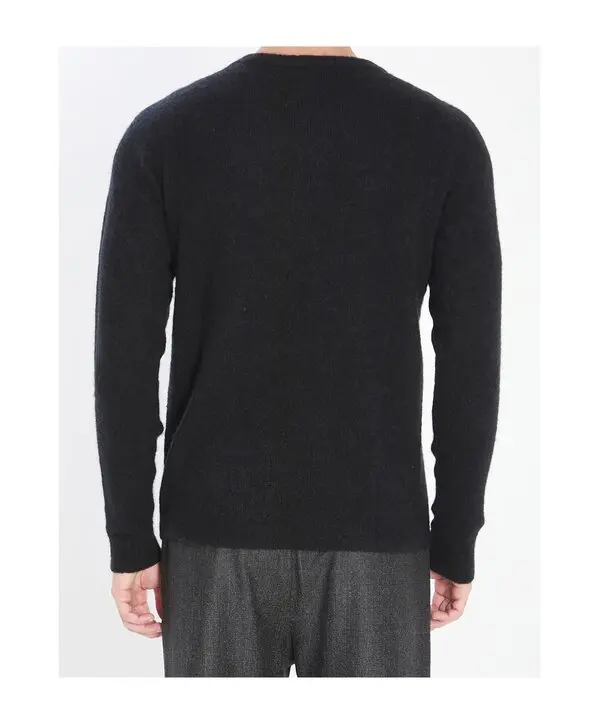 ROBERTO COLLINA Ribbed Crewneck Jumper - Black