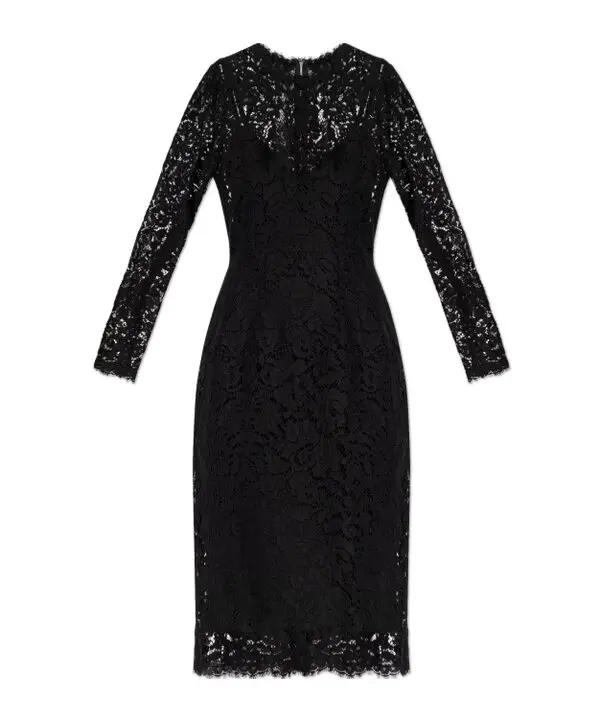 Dolce & Gabbana Long-sleeved Lace Dress