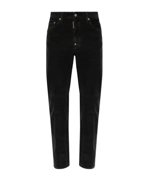 Dsquared2 Straight-leg Corduroy Trousers - Black