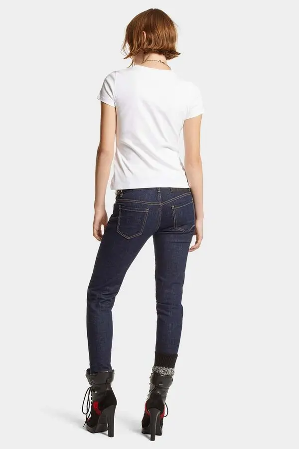 Dsquared2 Logo Patch Jennifer Jeans - Black