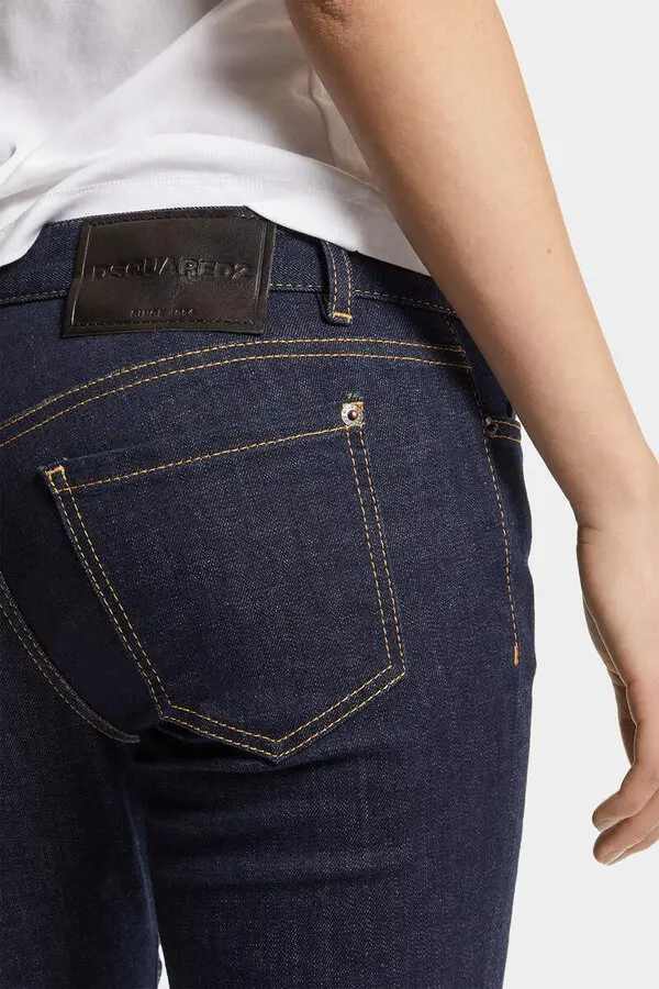 Dsquared2 Logo Patch Jennifer Jeans - Black