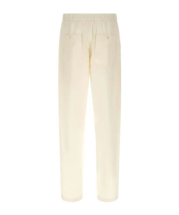 JIL SANDER Drawstring Poplin Cargo Trousers - White