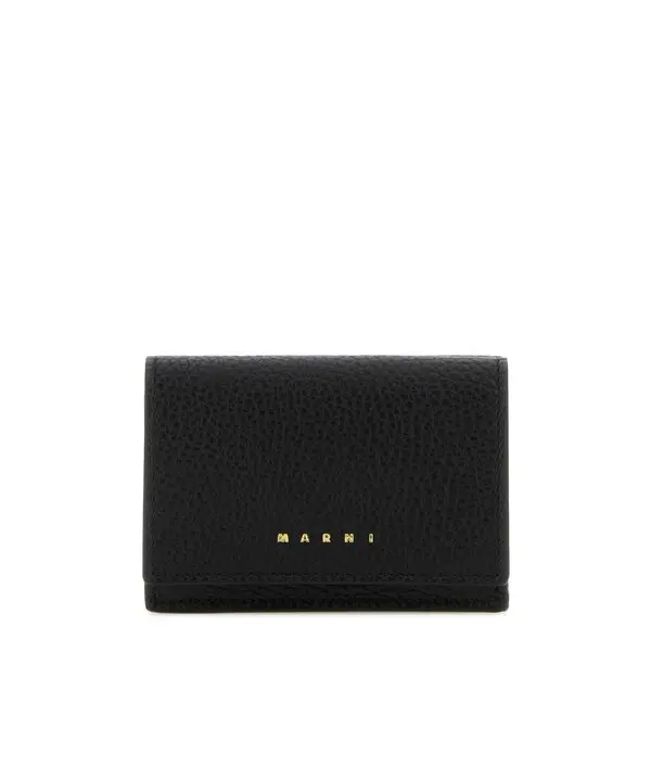 Marni Logo Lettering Wallet - Black