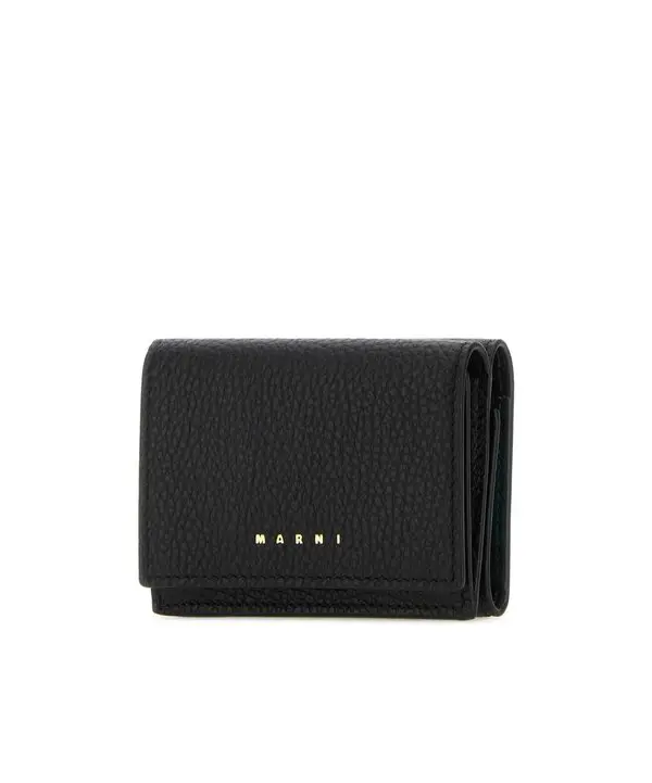 Marni Logo Lettering Wallet - Black