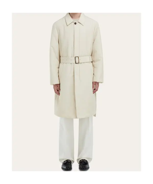 FERRAGAMO Padded Technical Cotton Trench Coat