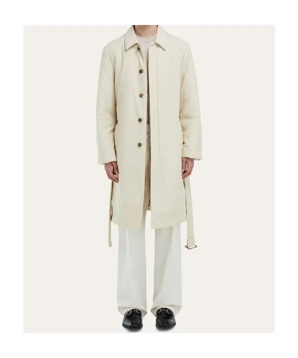 FERRAGAMO Padded Technical Cotton Trench Coat