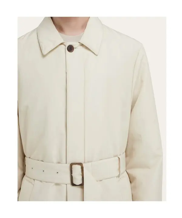 FERRAGAMO Padded Technical Cotton Trench Coat
