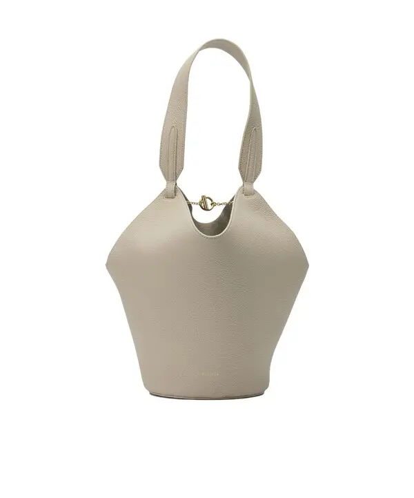 Khaite Lotus Chain Detailed Mini Tote Bag - Nude
