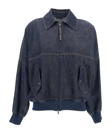 Brunello Cucinelli Denim Zip-up Jacket