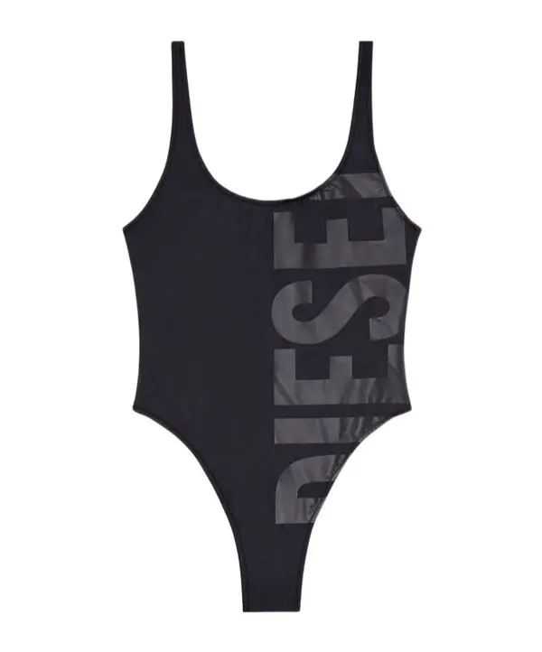 DIESEL® Kylia Maxi Logo One-piece Swimsuit - Black