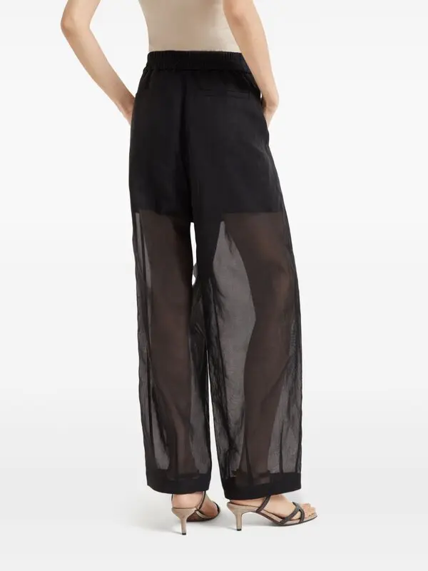 Brunello Cucinelli Organza Track Trousers