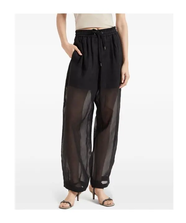 Brunello Cucinelli Organza Track Trousers