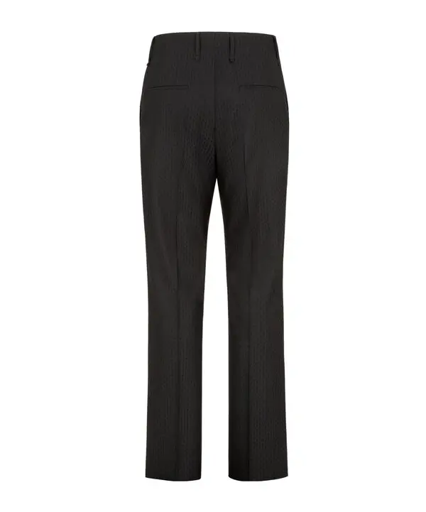 Fendi Tailored High-waist Pants With Jacquard Weave