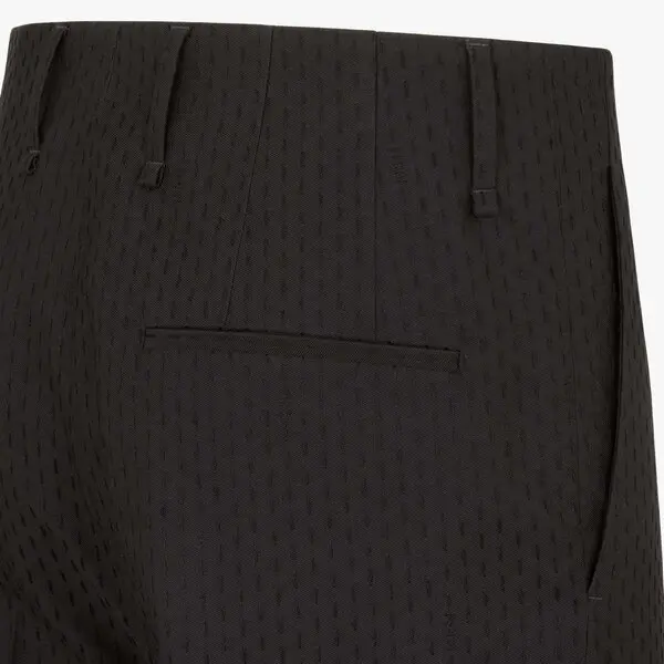 Fendi Tailored High-waist Pants With Jacquard Weave