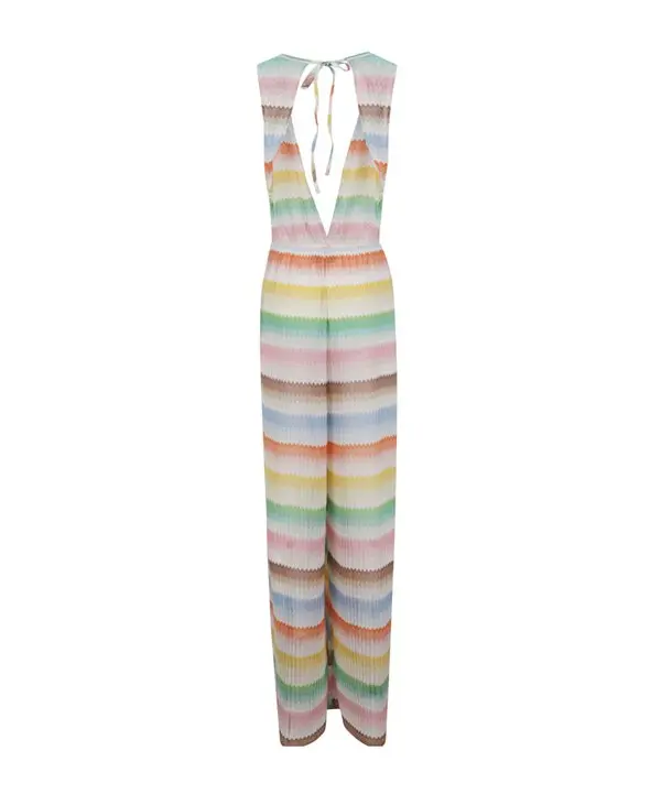 Missoni Zigzag Pattern Open Back Jumpsuit