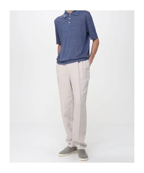 Brunello Cucinelli Elasticated Waistband Drawstring Pants - Beige