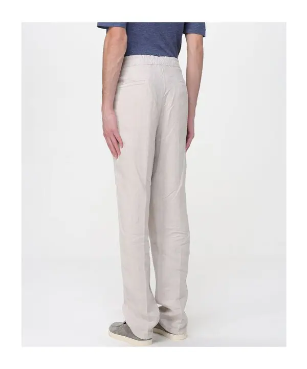 Brunello Cucinelli Elasticated Waistband Drawstring Pants - Beige