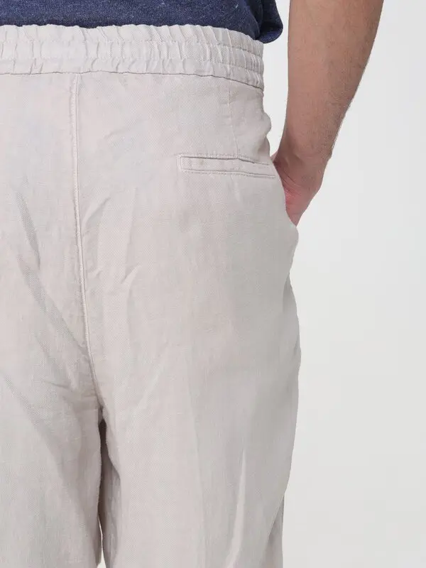 Brunello Cucinelli Elasticated Waistband Drawstring Pants - Beige