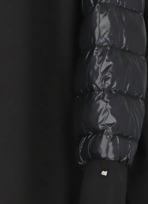 Herno Draped Hooded Coat With Asymmetric Hem