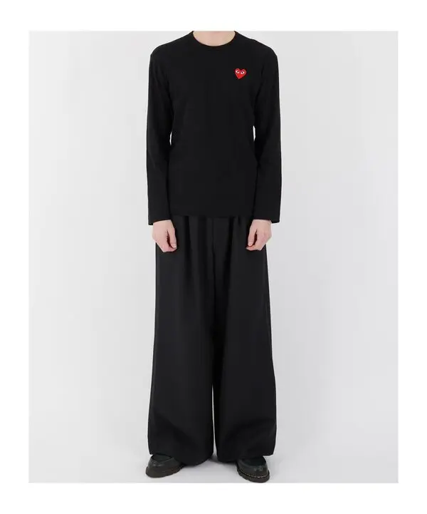 Play Comme Des Garcon Long Sleeve T-shirt - Black
