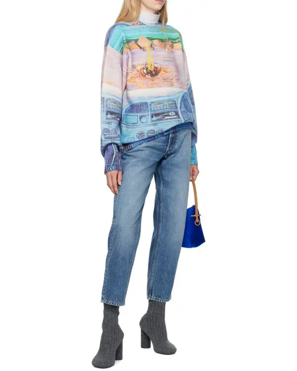 J.W.ANDERSON Camper Printed Drop Shoulder Sweater