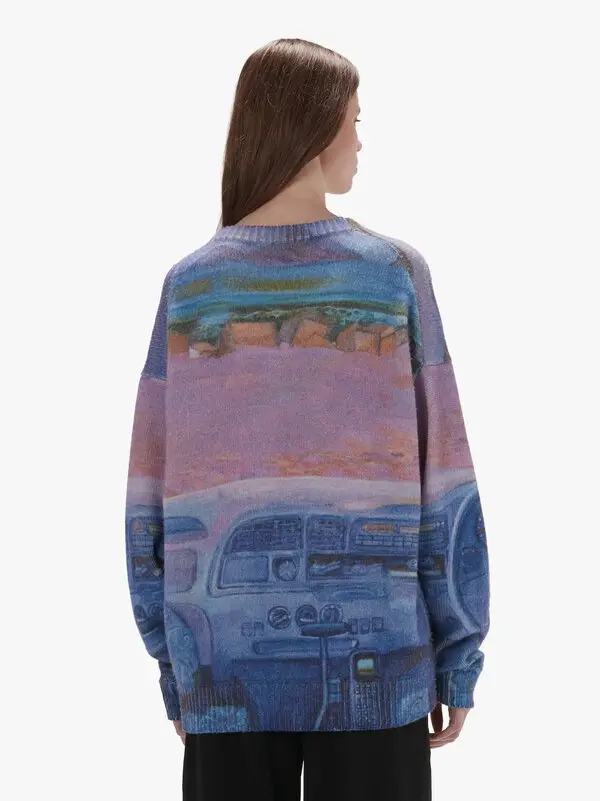 J.W.ANDERSON Camper Printed Drop Shoulder Sweater