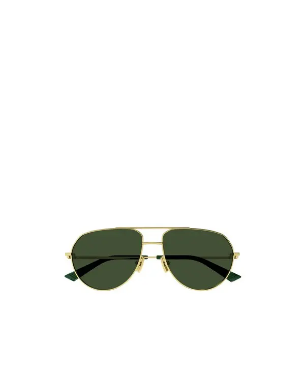 Bottega Veneta Aviator Frame Sunglasses - Green