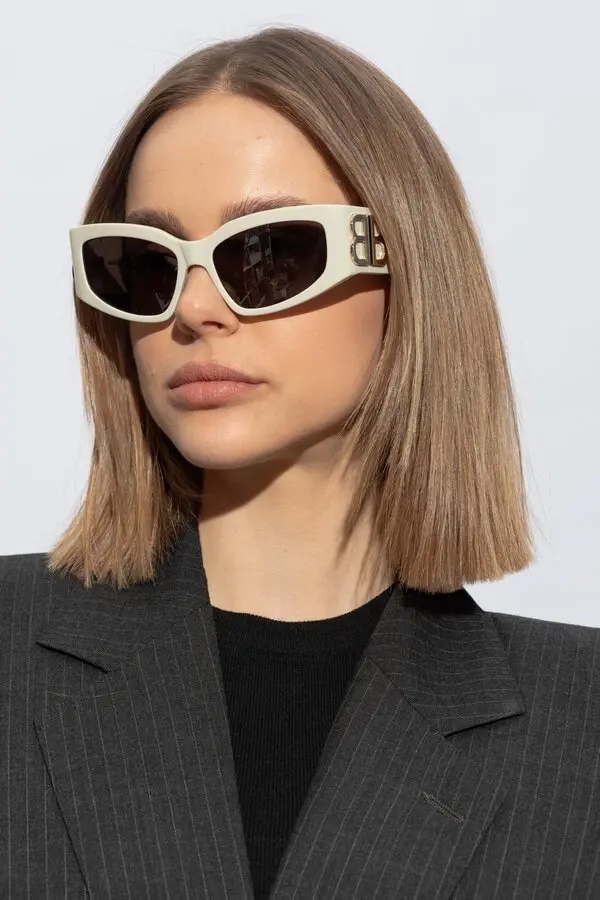 Balenciaga Bossy Cat-eye Sunglasses - Gray