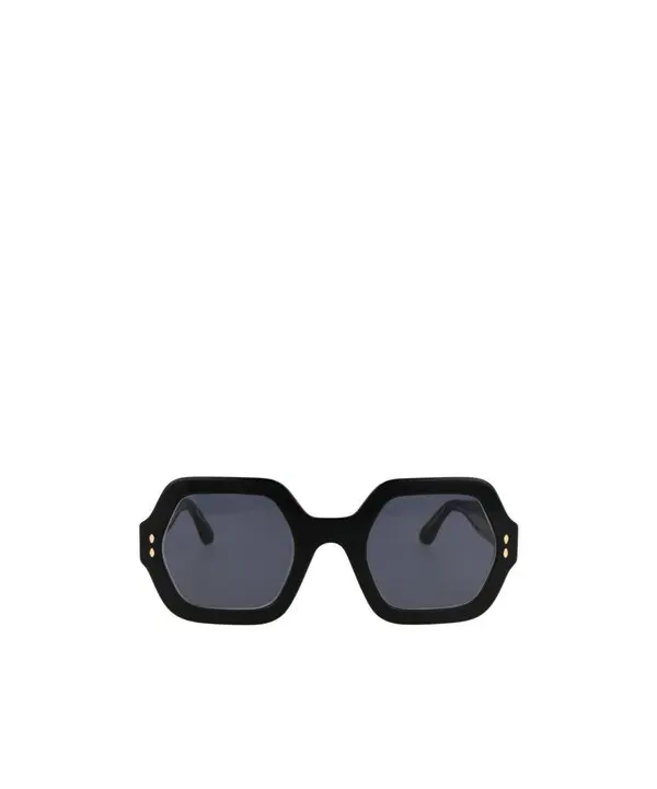Isabel Marant Étoile Hexagonal Frame Sunglasses - Black