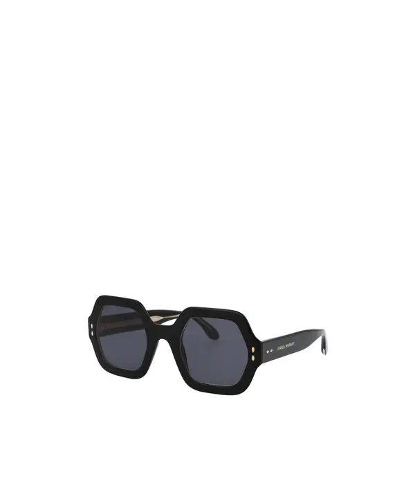 Isabel Marant Étoile Hexagonal Frame Sunglasses - Black