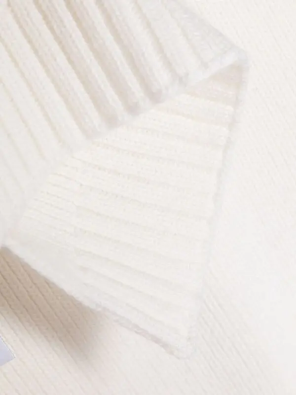 Stone Island Compass-patch Ribbed-knit Scarf