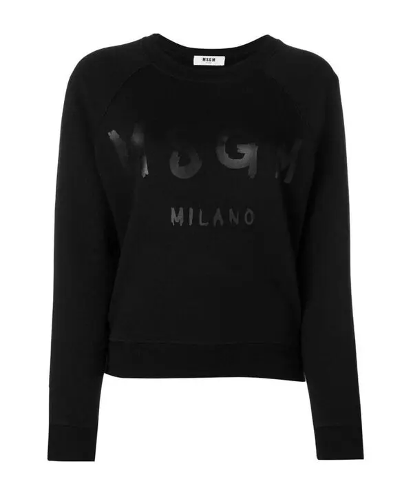 MSGM Printed Crewneck Sweatshirt