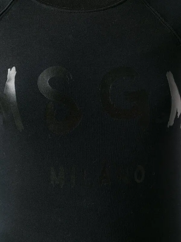 MSGM Printed Crewneck Sweatshirt