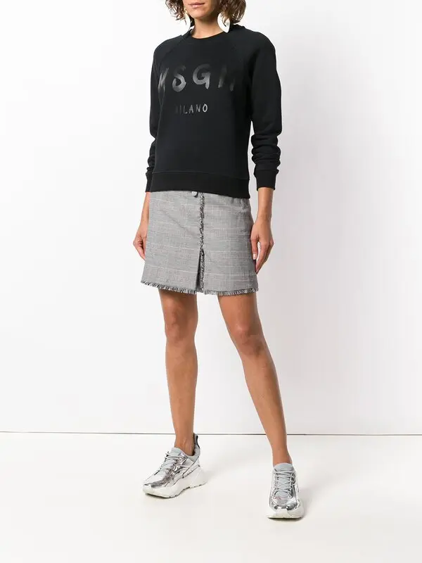 MSGM Printed Crewneck Sweatshirt