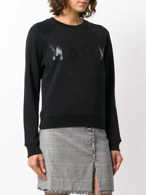 MSGM Printed Crewneck Sweatshirt