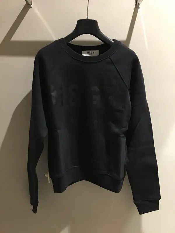 MSGM Printed Crewneck Sweatshirt