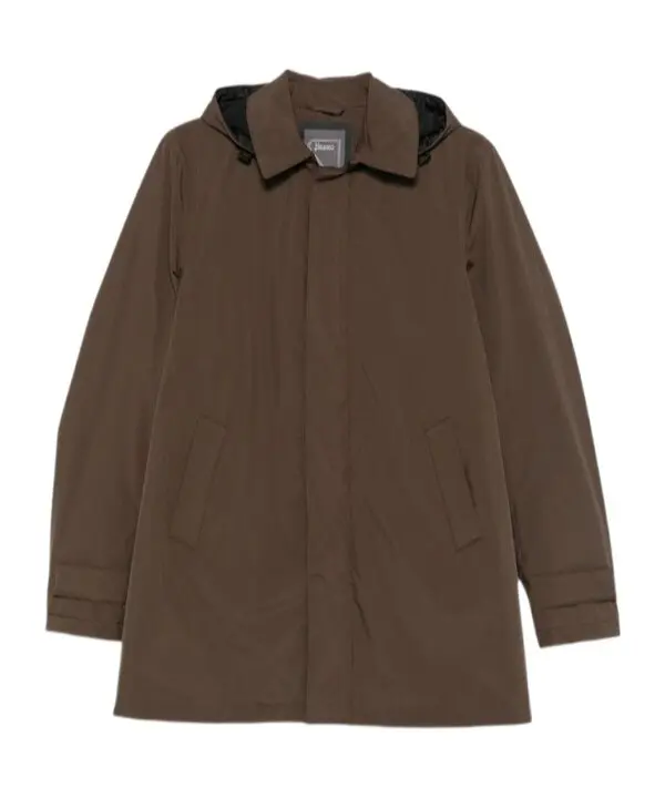 Herno Hooded Down Jacket - Brown