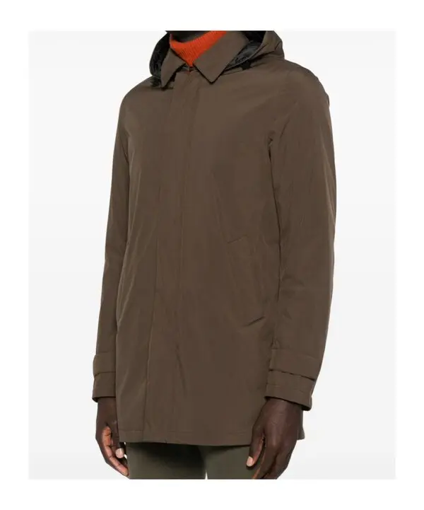 Herno Hooded Down Jacket - Brown