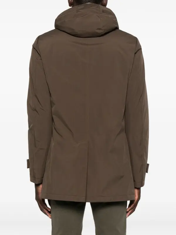 Herno Hooded Down Jacket - Brown