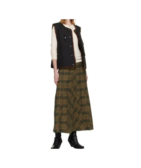 Andersson Bell Crew Neck Vest With Faux Fur Lining