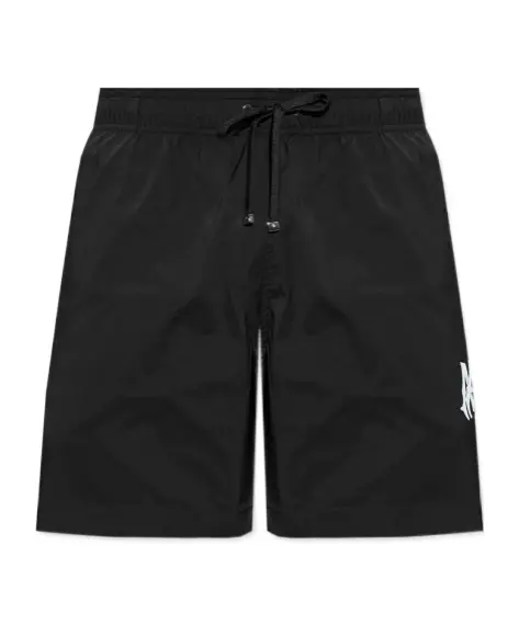 Amiri Ma Core-print Swim Shorts - Black