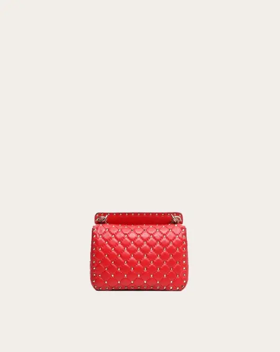 Valentino Garavani Medium Nappa Rockstud Spike Bag - Red
