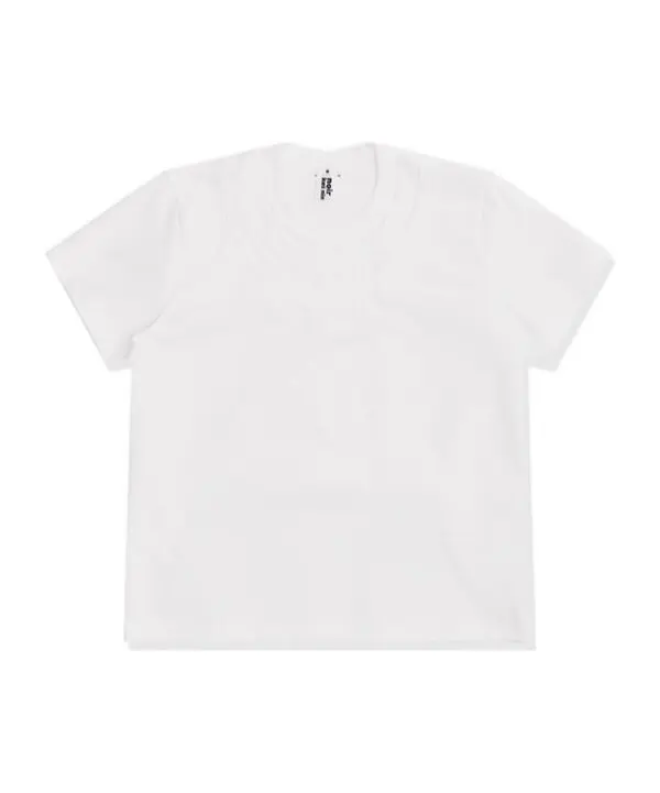 Comme Des Garçons Triple Neckline T-shirt - White