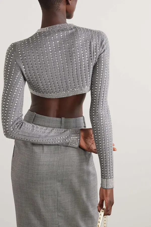 Valentino Garavani Embellished Wool Cardigan