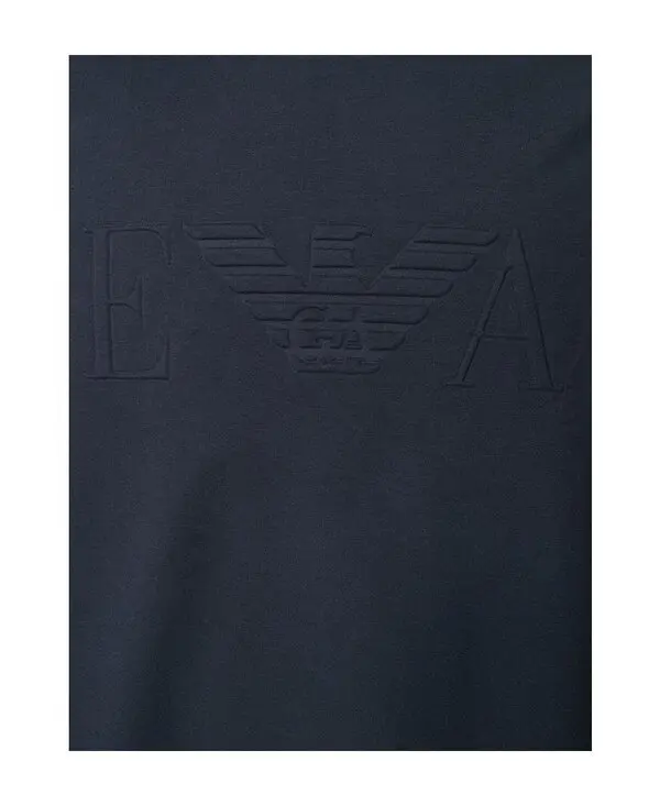Emporio Armani Logo Embossed Crewneck Sweater