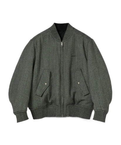 Gucci Herringbone Mouliné Bomber Jacket