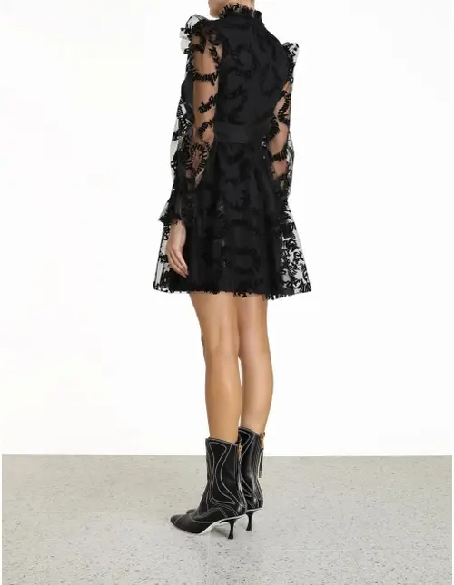 Zimmermann Motif-print Tulle Short Dress